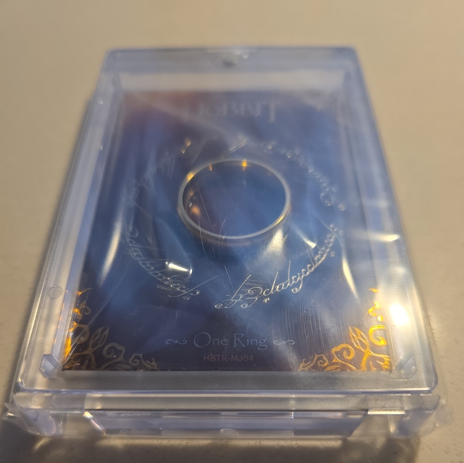 The Hobbit - Lord Of The Rings - Card Fun - ONE RING Real Ring | eBay