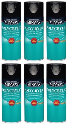 Minwax 34444 Water Based 11.5 oz Semi-Gloss Clear Polycrylic Spray ...