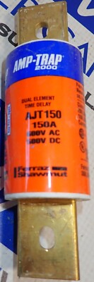 Ferraz Shawmut Amp-Trap 2000 Fuse AJT150 150A 600VAC 500VDC - TESTED | eBay
