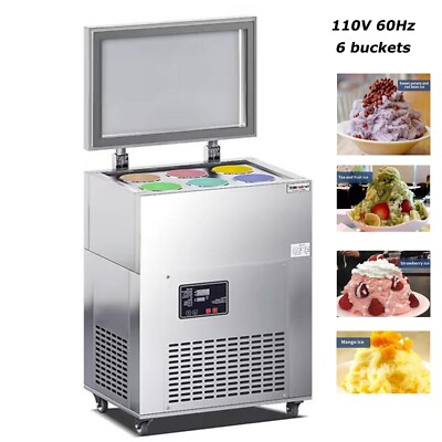 Automatic Ice Brick Freezer Machinery 6 buckets of Snow Ice Block ...