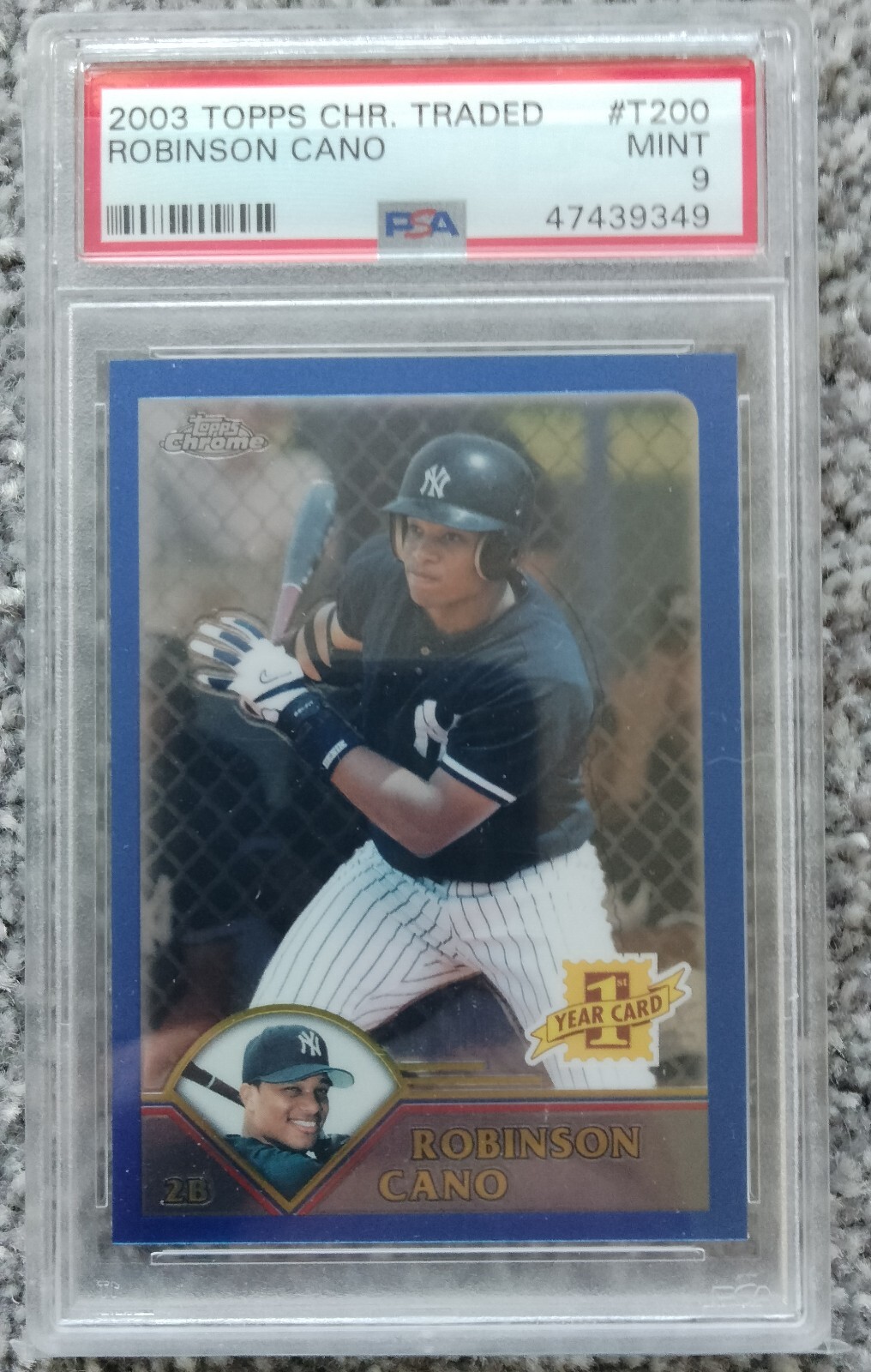PSA 9 2003 Topps Chrome Traded Robinson Cano RC #T200 | eBay