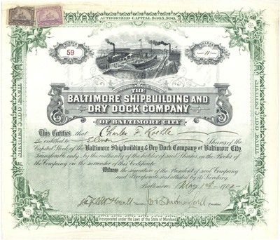 Baltimore Shipbuilding and Dry Dock Co. of Baltimore City - 1902 ...