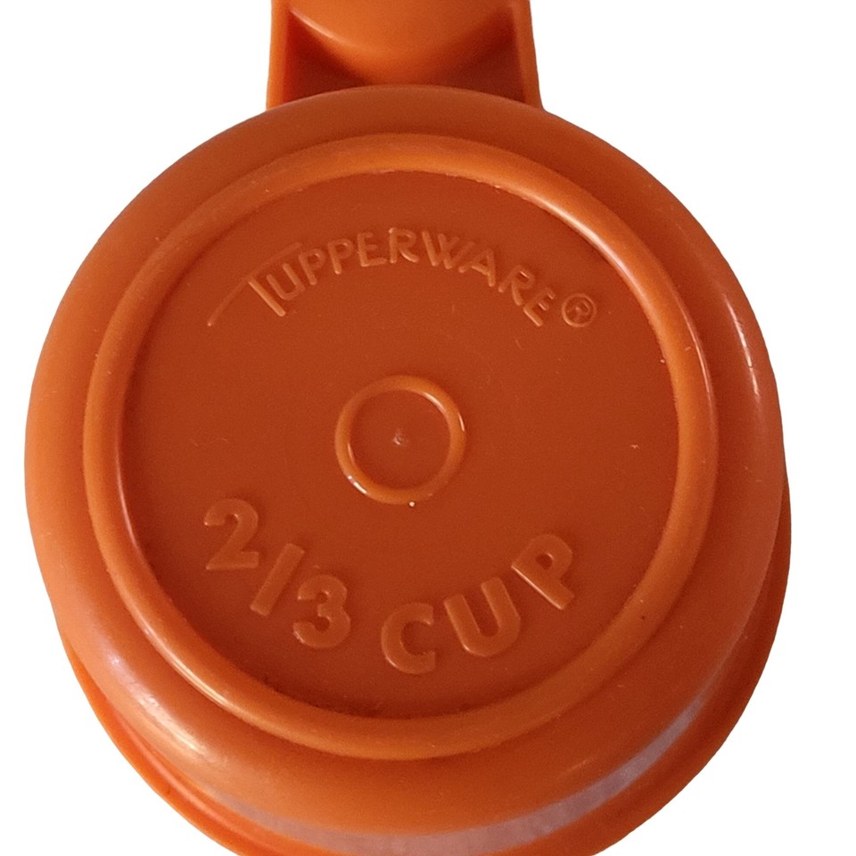 Vintage Tupperware Replacement Measuring Cup Orange 2/3 C 763-2 | eBay