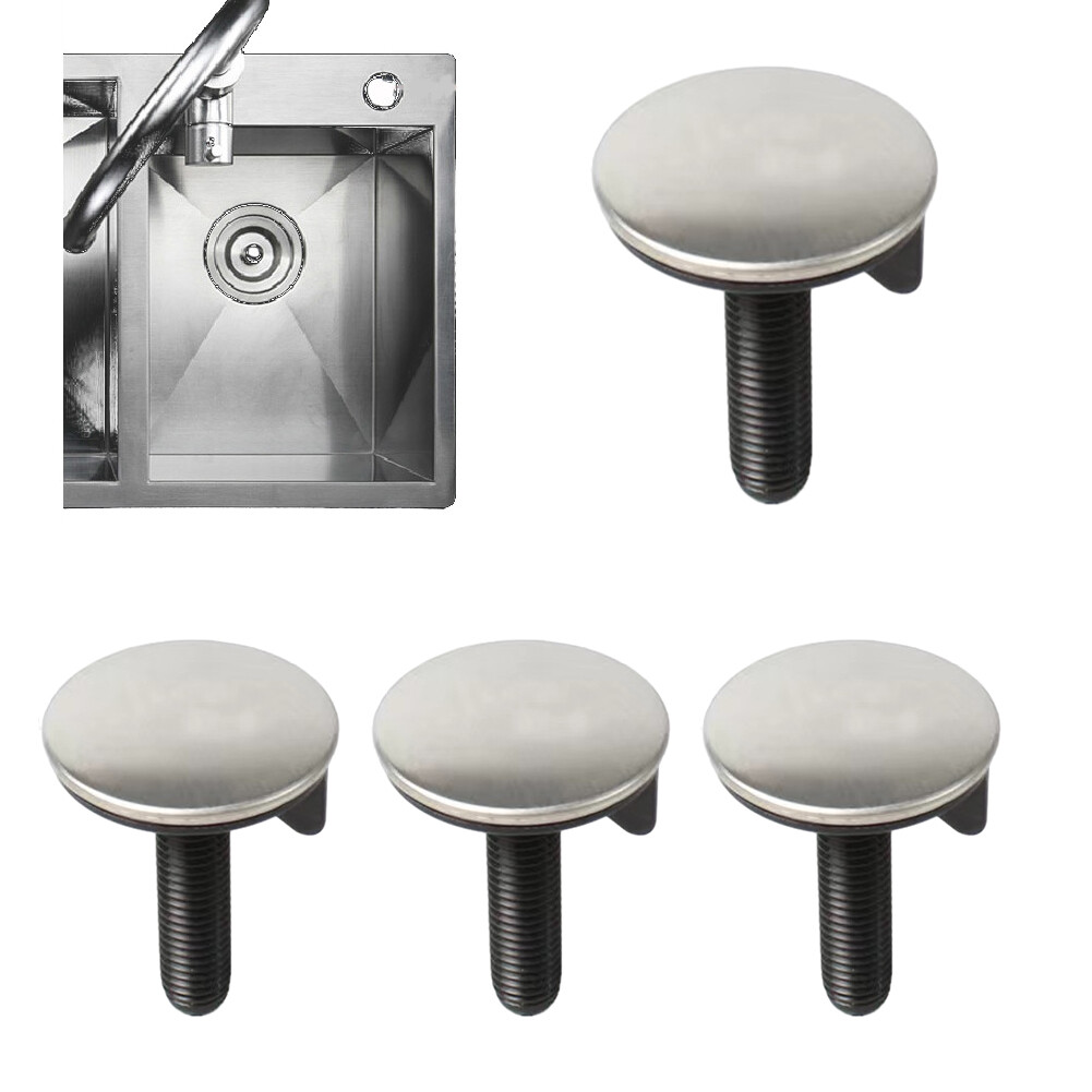 4pcs Bathroom Home Hotel Stainless Steel Sink Hole Cover Tap Kitchen ...