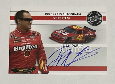 2009 Press Pass Autograph Juan Pablo Montoya | eBay