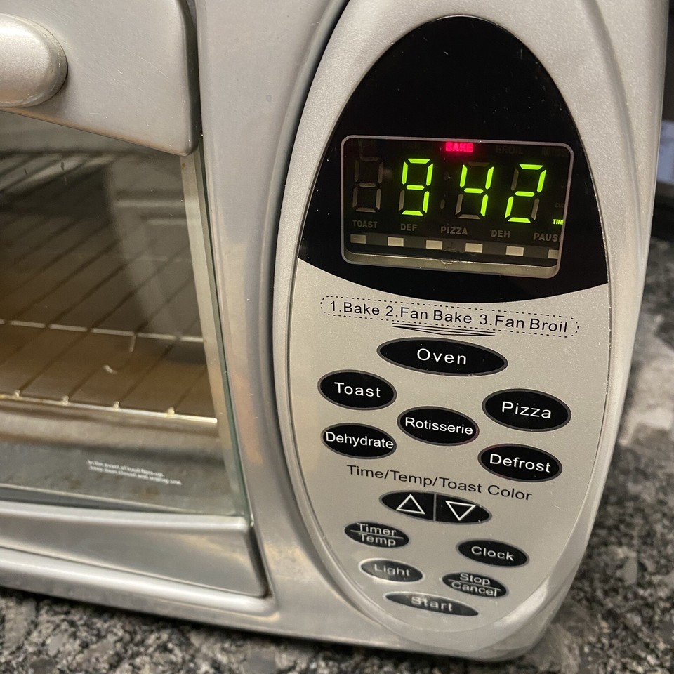 Euro-Pro Digital Rotisserie Convection Toaster Oven w/Dehydrate Option ...