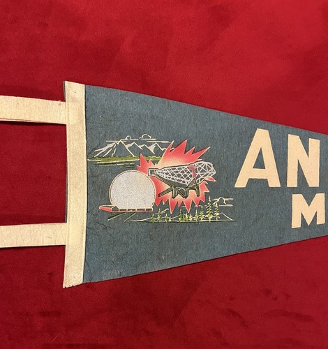 Vintage 17 Inch Andover Maine Travel Pennant with Original Stamp on the ...