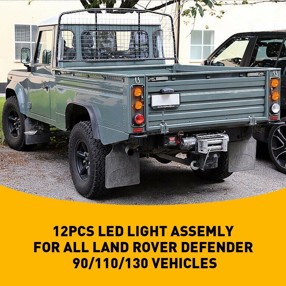 LAND ROVER DEFENDER LED LIGHT KIT WITH PLUGS - 11 LAMPS UPGRADE KIT | eBay