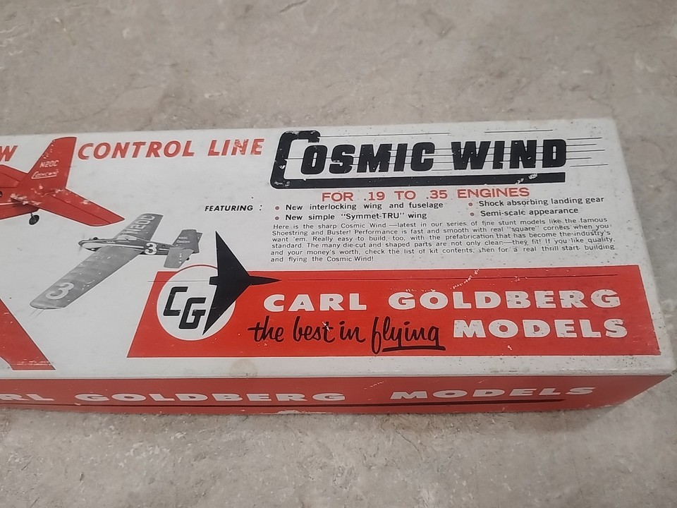 Carl Goldberg Goodyear Stunter Control Line Cosmic Wind Partial ...