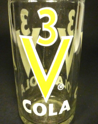 vintage ACL Soda Bottle: 3 V COLA in DISTINTIVE BOTTLE. - 10 oz ACL | eBay