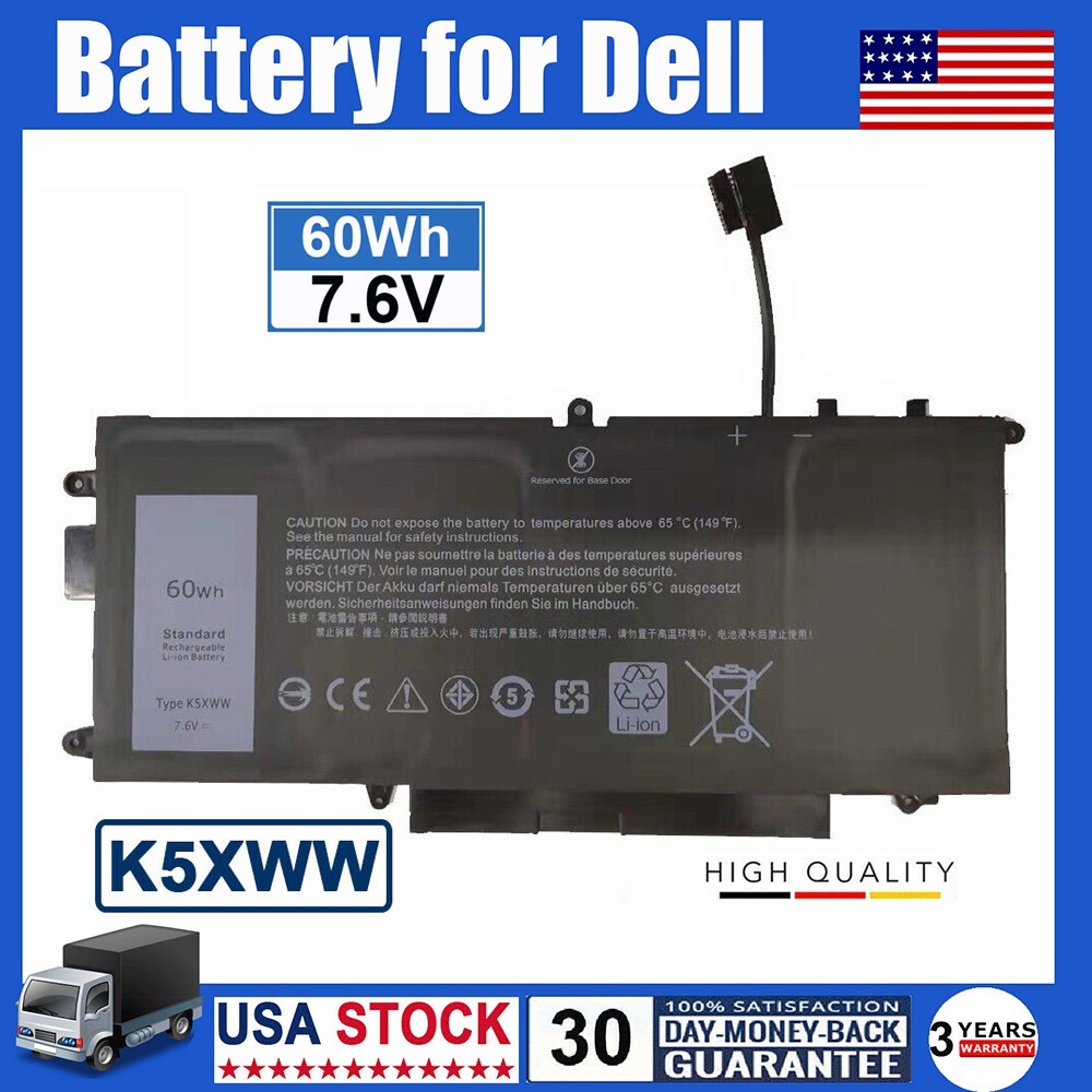 K5XWW 71TG4 Battery for Dell Latitude 7389 7390 L3180 5285 5289 2 in 1 ...
