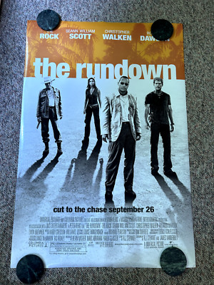 THE RUNDOWN MOVIE POSTER 2 Sided ORIGINAL FINAL 27x40 DWAYNE JOHNSON ...