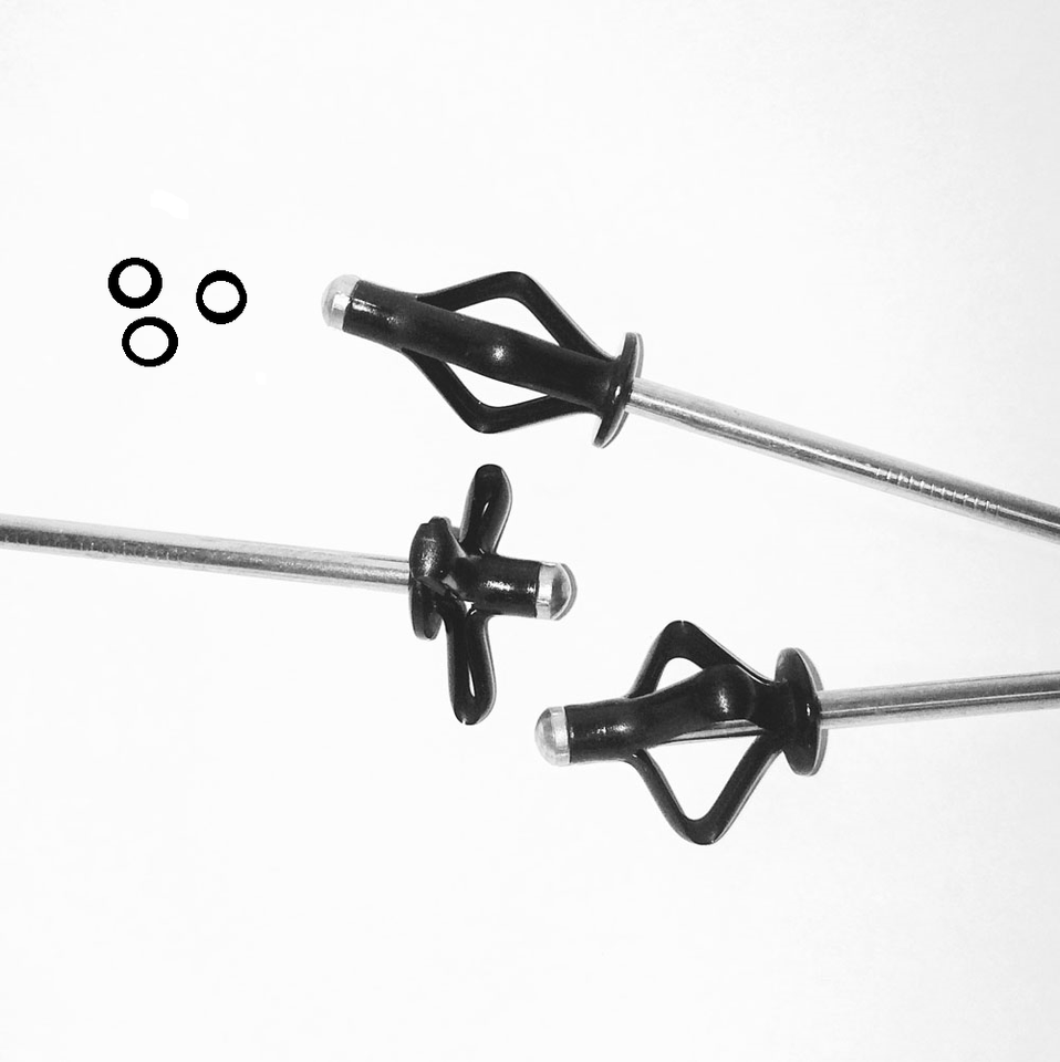 50 Kayak Tri Bulb Rivets ALUMINIUM 3/16 Grip Rivet BLACK Pop Rivet ...