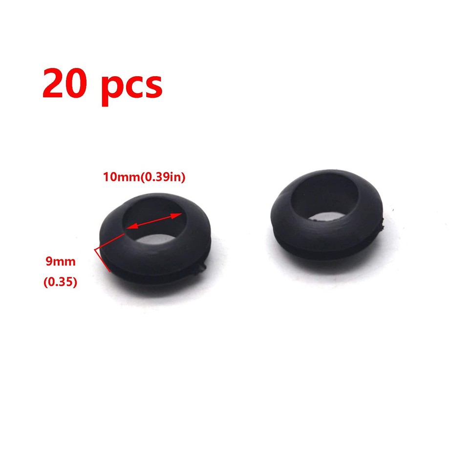 Rubber Grommet Kit Outlet Loop Guard Ring For Wire Cable And Plug 10mm ...