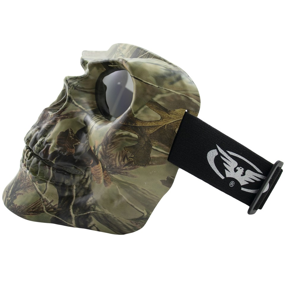 Global Vision Skull Mask Motorcycle Full Face Riding Goggles Camo w ...