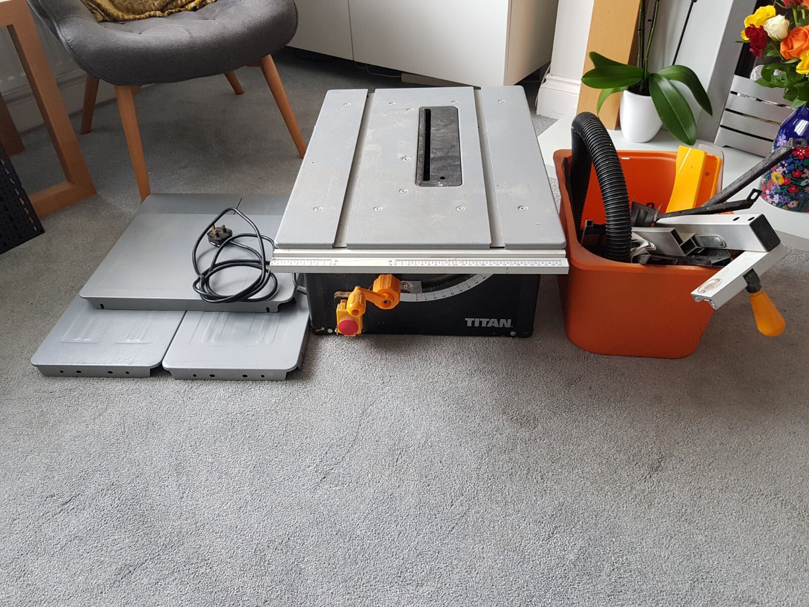 Titan Electric Table Saw Brushed 254mm TTB554TAS With TCT Blade 1500W ...