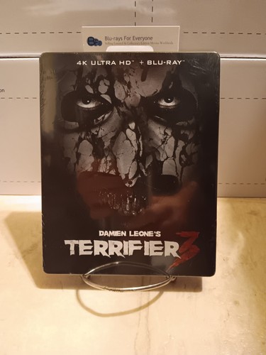 NEW Terrifier 3 4K SteelBook UHD Blu-ray [2024] No Dent - Ships Next ...