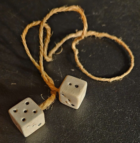 DICE ON A STRING, FOLK ART DECORATION. | eBay