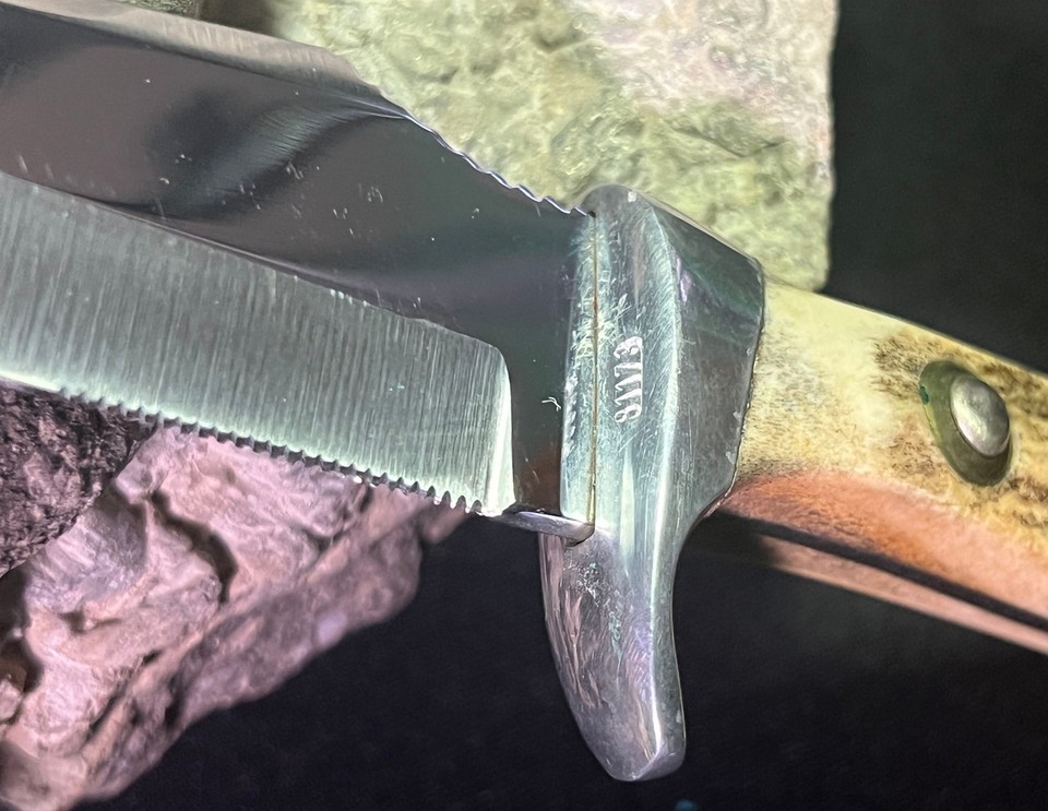 1971 Puma 6393 "Skinner" handmade German Knife w/Stag Handles, original ...