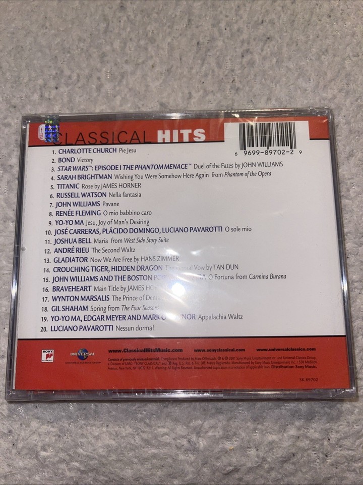 Classical Hits: The Best Music From Today's Classical Superstars CD ...