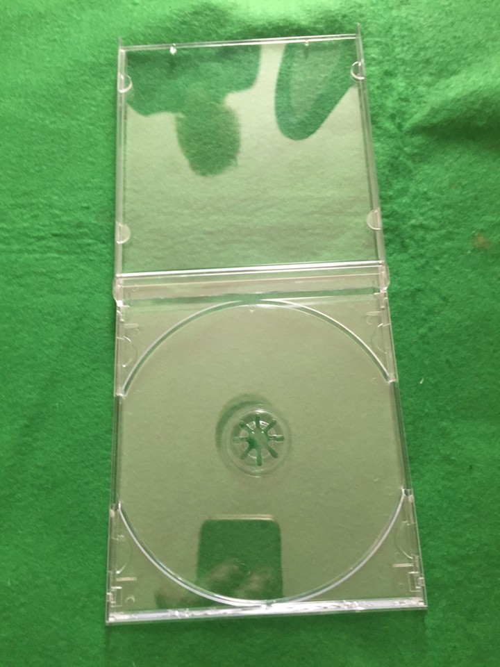 12 Single CD Jewel Cases - Black And Clear - Empty | eBay UK