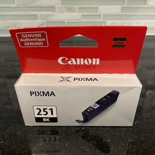 New Sealed Canon 251 BK Black Ink Cartridge Pixma Canon | eBay