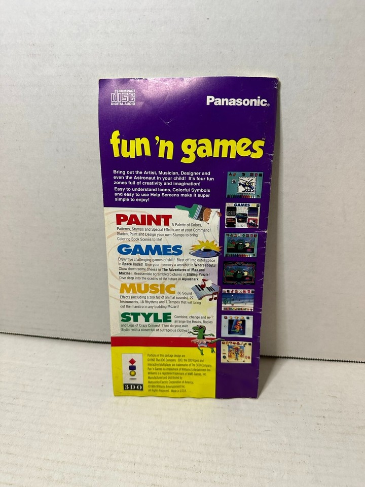 Fun 'N Games (3DO) - Manual ONLY | eBay