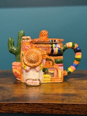 Vintage Tea-Nee Southwestern Mini sombrero Teapot 1995 | eBay