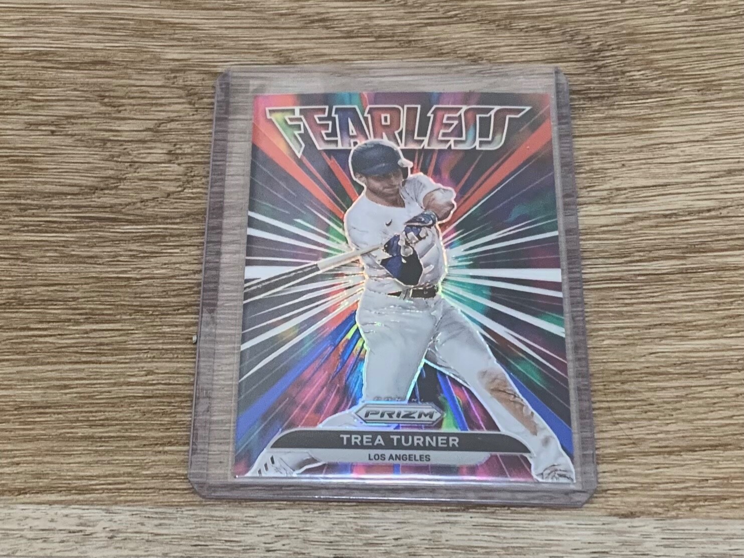 2022 Panini Prizm Fearless Blue Refractor Trea Turner Card #FL-8 Insert ...