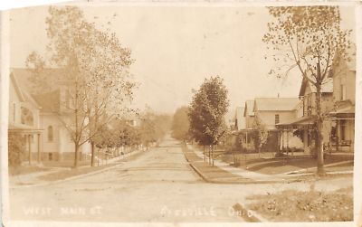 E77/ Byesville Ohio RPPC Postcard c1910 West Main Street Homes | eBay