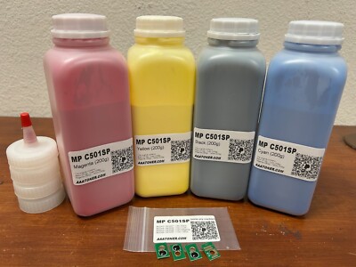 (200g x 4) Toner Refill for Ricoh MP C501SP, MP C501 + 4 Chips | eBay