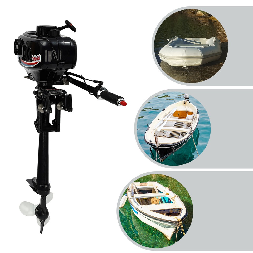 2-Stroke Outboard Motor Fishing Boat Dinghy Engine CDI Water-Cooled ...