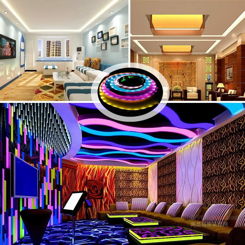 WS2812B 5V 5050 RGB LED Strip 1-5M 30 60 144 150 300 Leds Individual ...