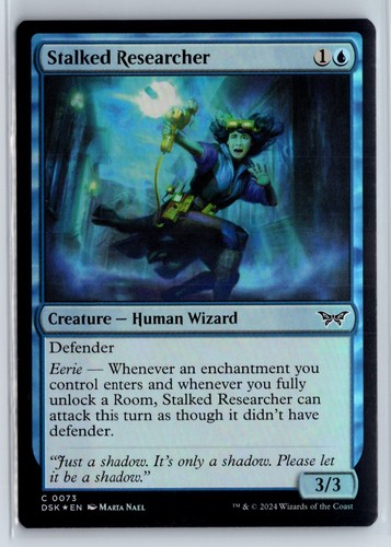 (3x) FOIL Stalked Researcher Duskmourn Common – MTG Magic the Gathering ...