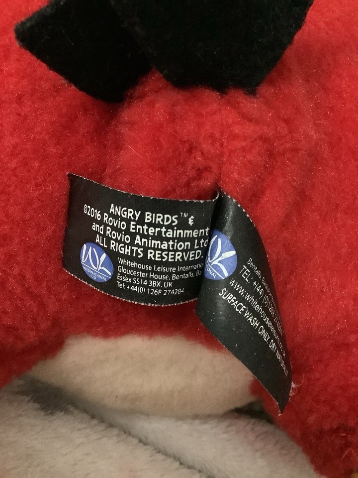 Red Angry Birds Plush Doll Toy 30cm Rovio Angry Birds Movie Whitehouse ...
