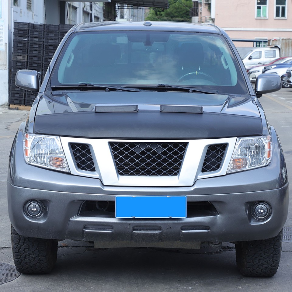 Leather Front Bug Shield Hood Deflector Guard Fits For Nissan Frontier ...