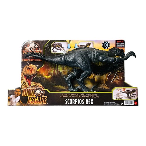 Jurassic World Scorpios Rex Stinger Slash 'N Battle Camp Cretaceous ...