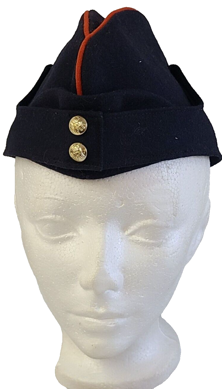 WEDGE HAT - WILLIAM SCULLY - RED TRIM & INTERIOR - VRI BUTTONS (54CM ...