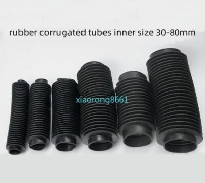 1X Rubber Corrugated Sleeve Flexible Moulded Bellows Resistant Dust ...