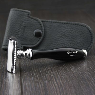 DE safety/double edge Shaving razor For Extra Fine Shave In Black ...