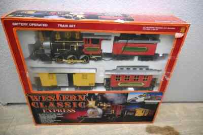 Vintage 1980s Western Classic Express Train Set Battery Operated w ...