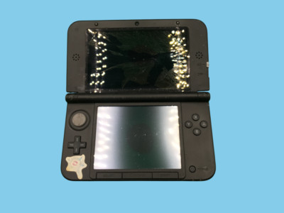 Nintendo 3DS XL SPR-001 Handheld Console, Grey, Faulty, Broken Screens ...