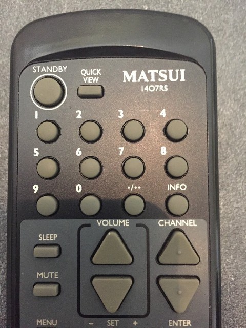 Original Matsui TV Remote Control 1407RS for sale online | eBay