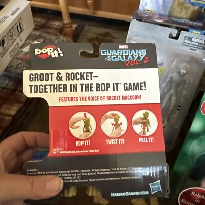 Bop It! Groot Marvel Guardians of the Galaxy Vol. 2 Hasbro Game 6.5" | eBay