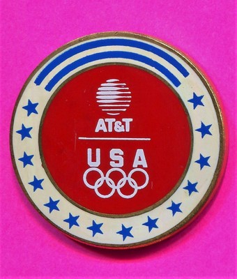 1996 OLYMPIC AT&T PIN USA OLYMPIC WHITE RINGS PIN Atlanta Games Pin | eBay