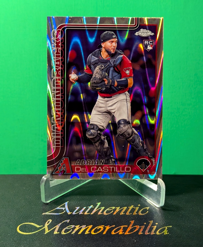2025 Topps Chrome Adrian Del Castillo Ray Wave Refractor Rookie RC ...