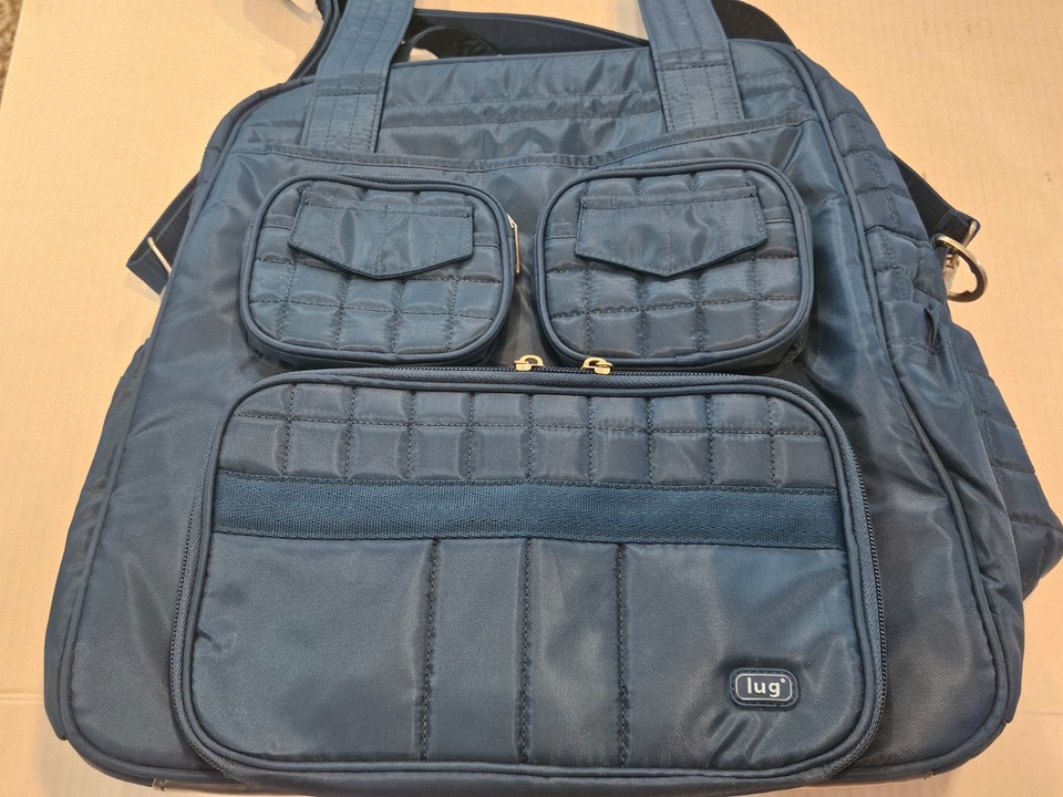 New With Tags LUG Puddle Jumper Overnight Bag Teal Blue Water Repellent ...