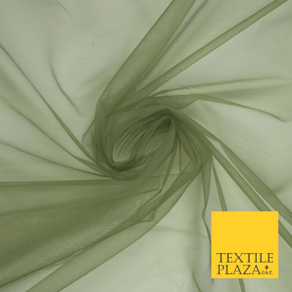 OVER 90 COLOURS - Soft Plain Sheer Tulle Net Fabric Tutu Fairy Veil ...