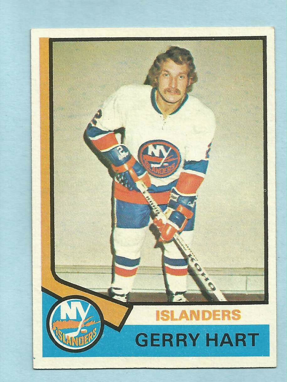 1974-75 Topps Hockey Gerry Hart #199 New York Islanders NM/MT | eBay