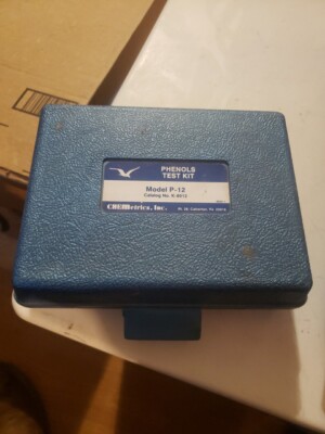 Vintage Chemetrics PHENOLS Test Kit Model P-12Cat No K-8012 *FREE ...